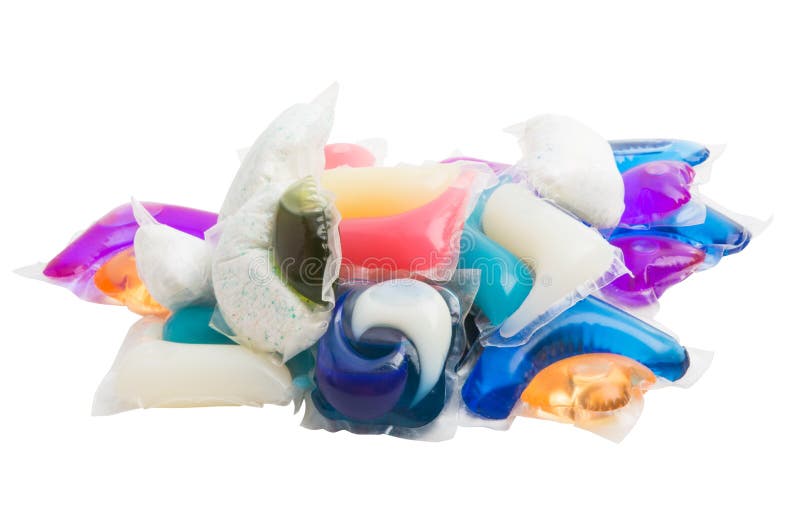 Washing capsule isolated stock photo. Image of colorful - 261911838