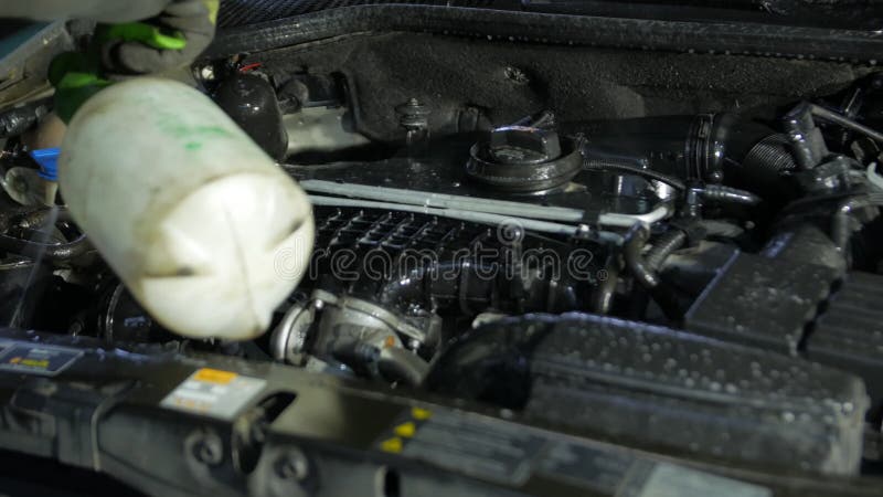 Washing Car Engine stock footage. Video of transport - 206497688