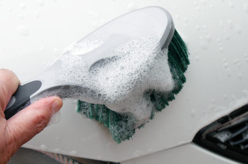 Cleaning car stock photo. Image of soap, suds, auto, blue - 19119308