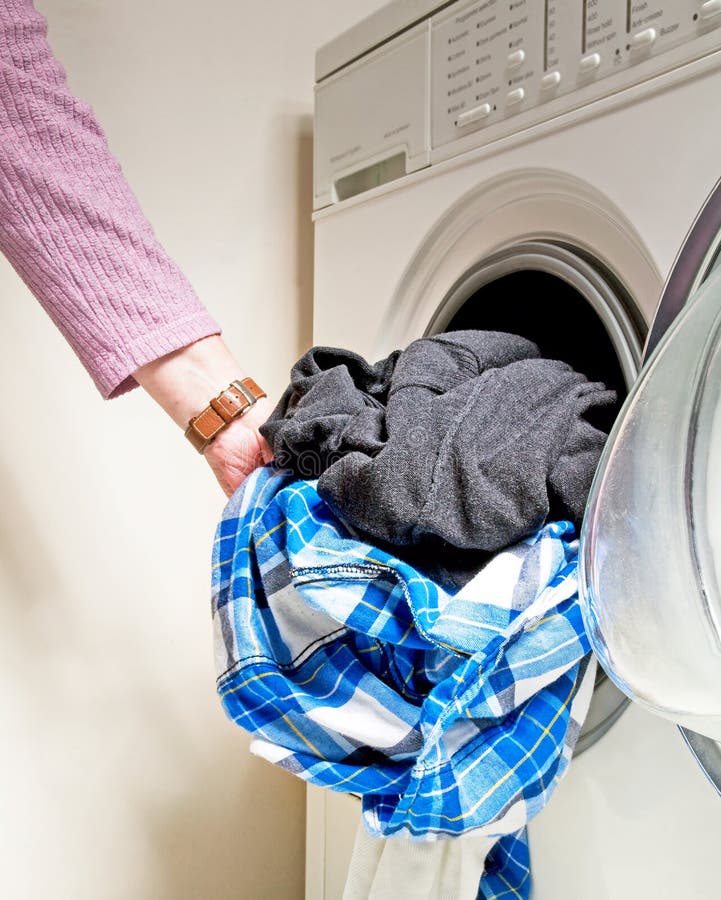 Washing machine stock image. Image of lave, laundrette - 14627307