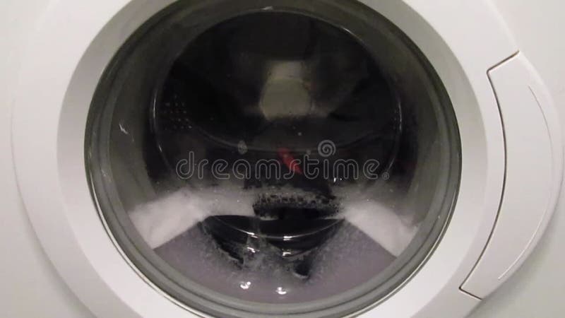 Washing Clothes Gently in the Washing Machine Stock Footage - Video of ...