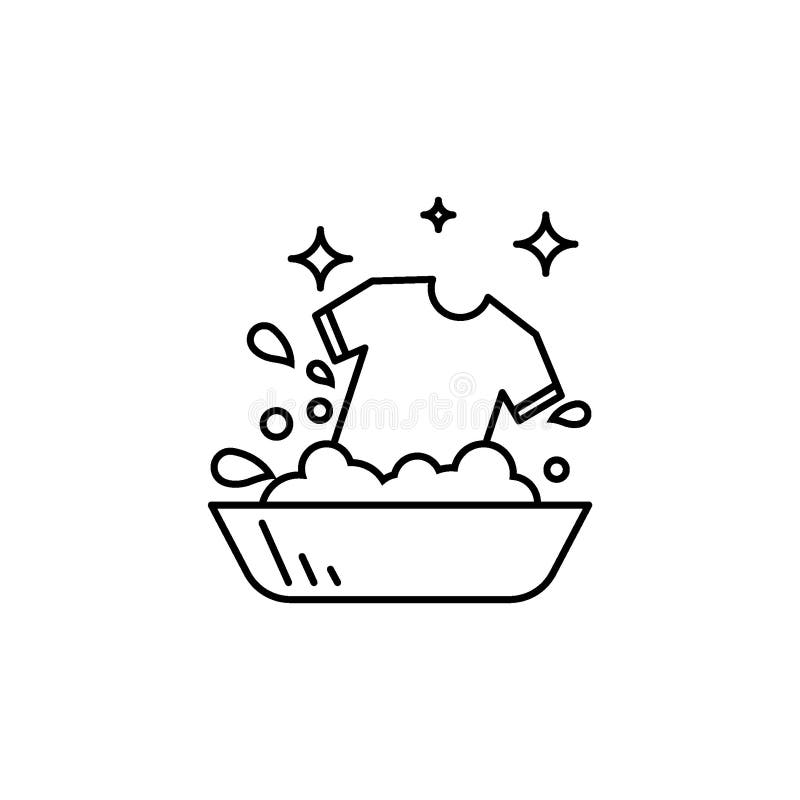 Washing Clothes Vector Illustration. Vector Illustration Decorative ...