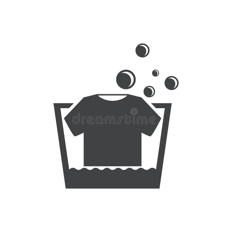 Washing Clothes. Vector Illustration Decorative Design Stock Vector ...