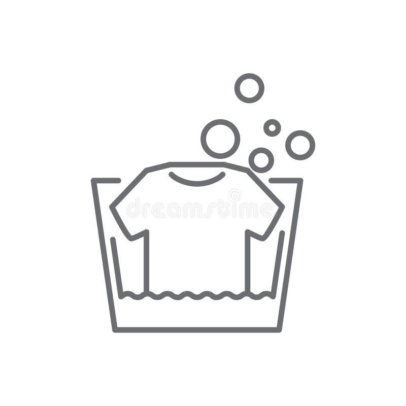 Washing Clothes. Vector Illustration Decorative Design Stock Vector ...