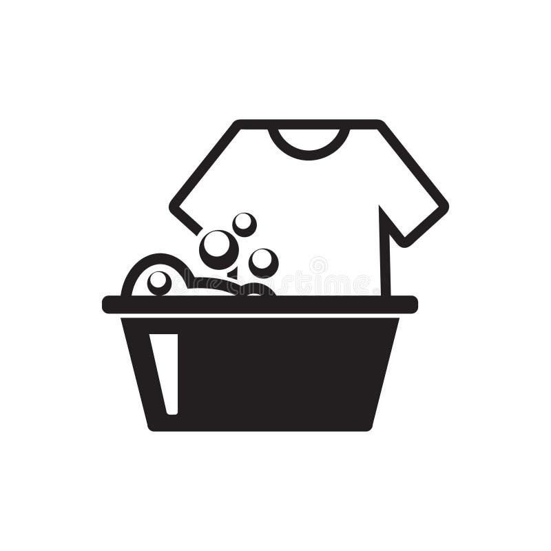 Washing Clothes. Vector Illustration Decorative Design Stock Vector ...