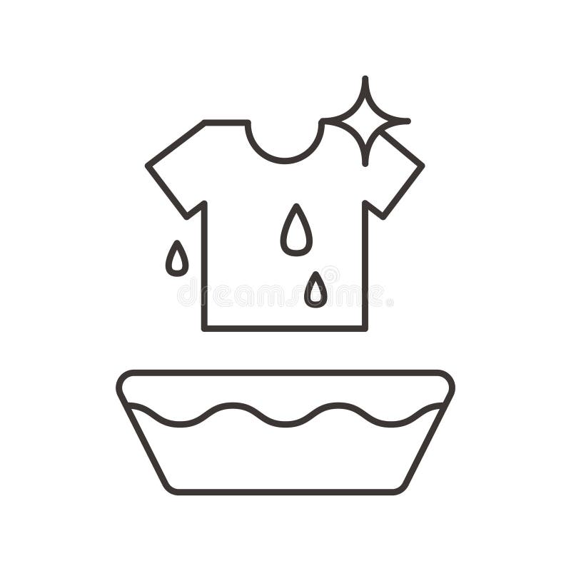 Washing Clothes. Vector Illustration Decorative Design Stock Vector ...