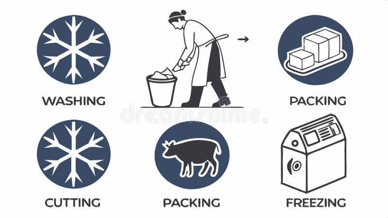 Freezing Food Vector Stock Illustrations – 833 Freezing Food Vector ...