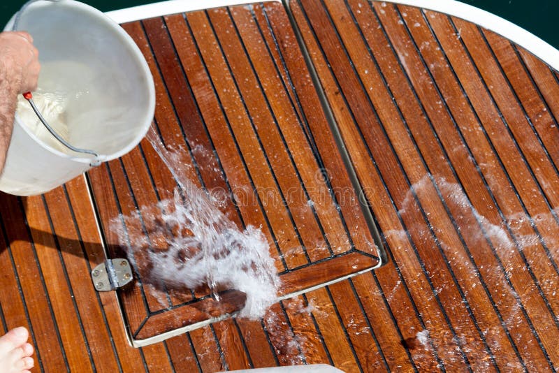 Washing the Deck stock image. Image of boat, bucket, poop - 30788149