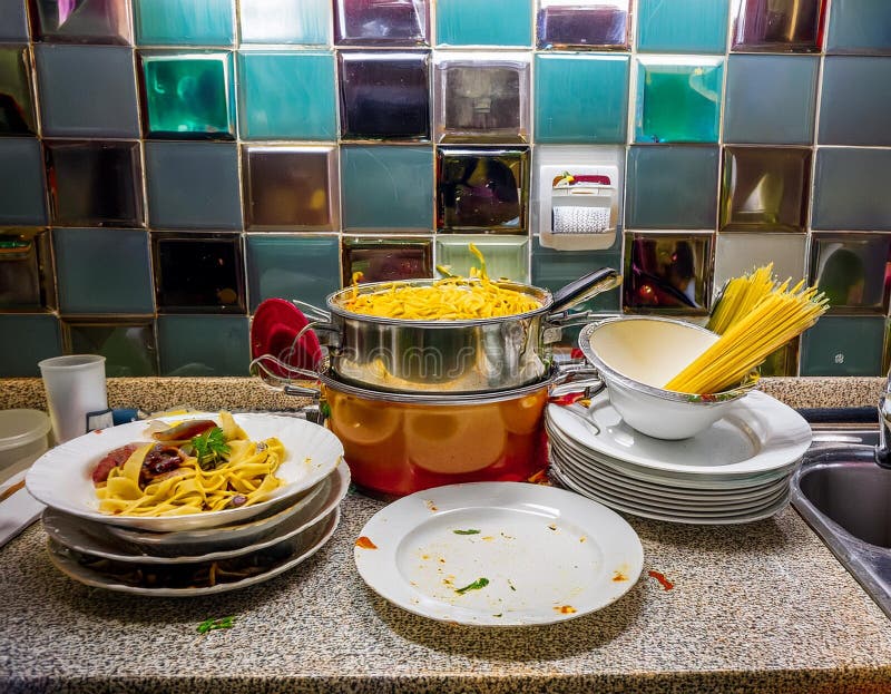 Washing Dirty Dishes in the Kitchen is a Routine but Essential Task ...