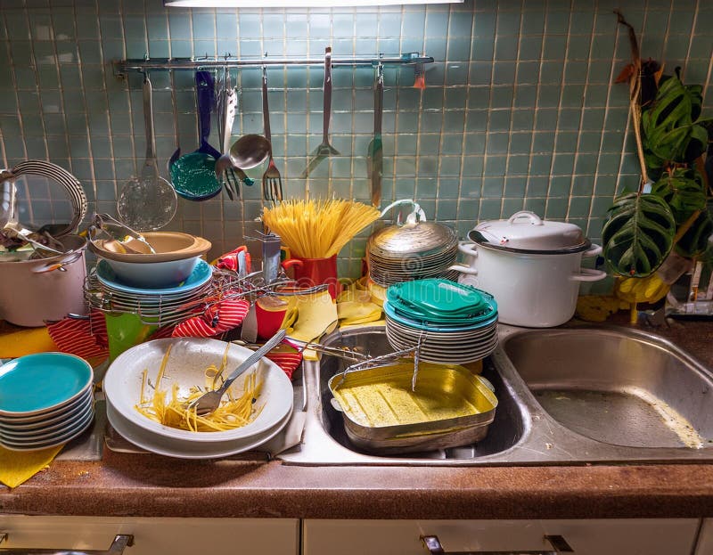 Washing Dirty Dishes in the Kitchen is a Routine but Essential Task ...