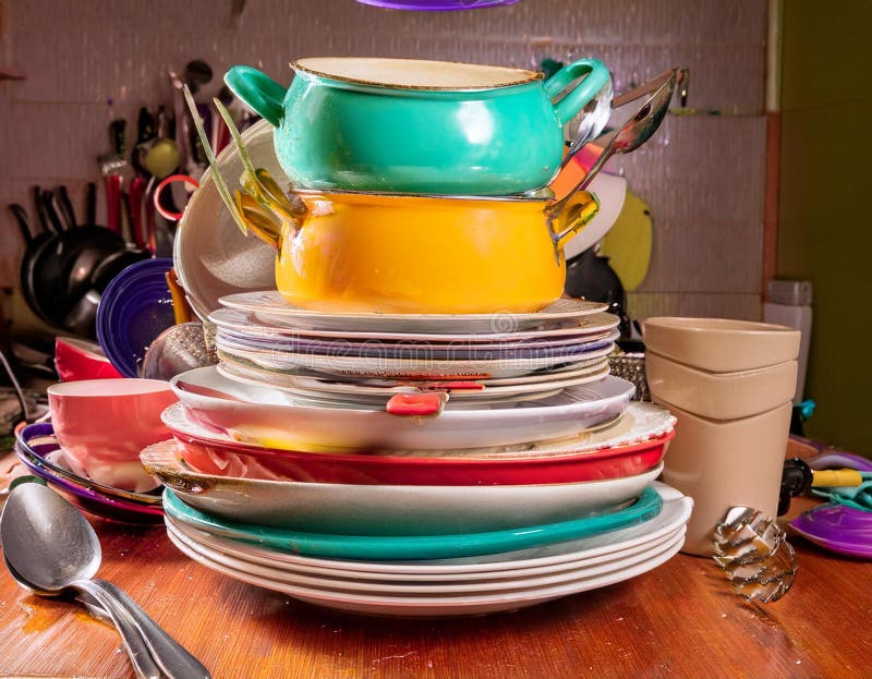 Washing Dirty Dishes in the Kitchen is a Routine but Essential Task ...