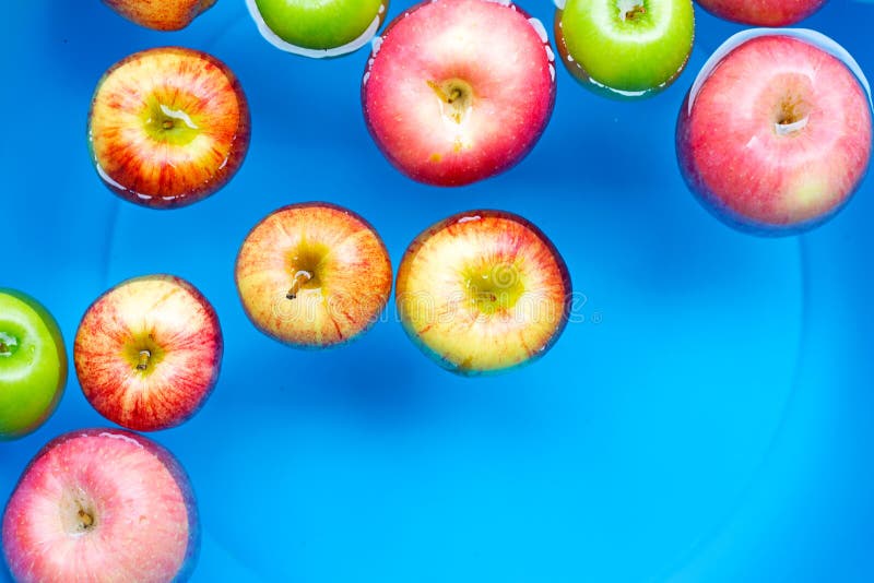 Washing Fresh Apples in the Water Stock Image - Image of color, granny ...