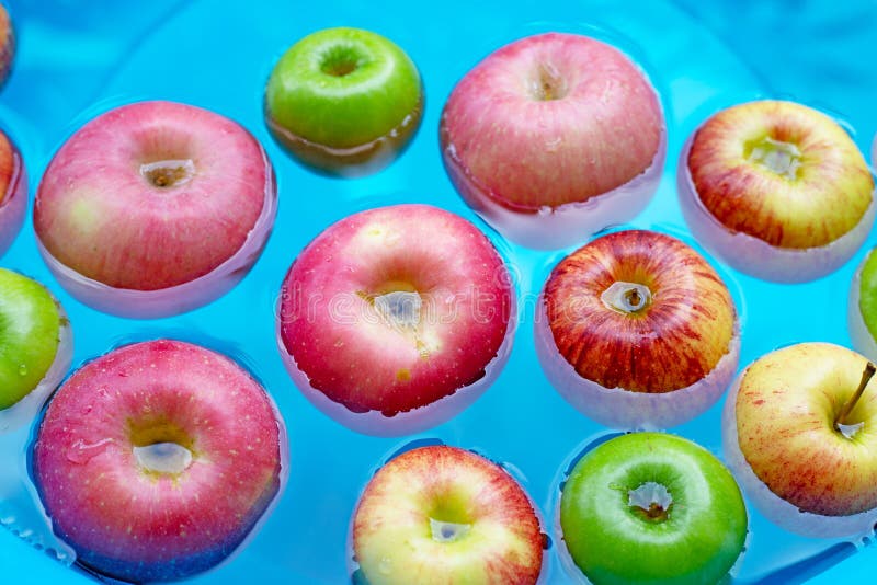 Washing Fresh Apples in the Water Stock Image - Image of path, closeup ...