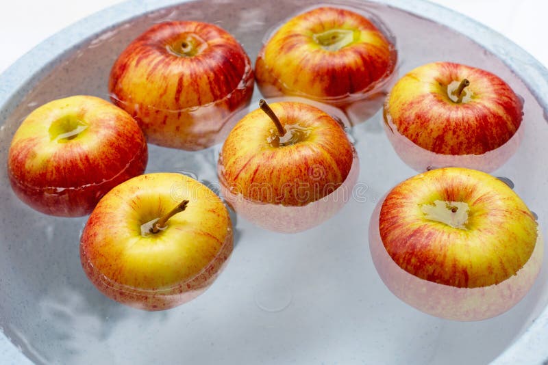 Washing Fresh Apples in the Water Stock Photo - Image of healthy, food ...