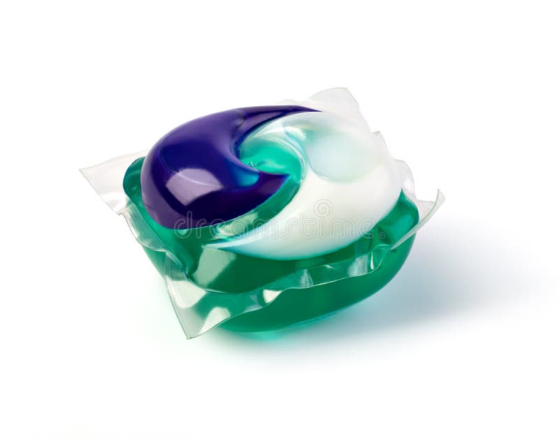 Washing gel capsule stock image. Image of detergent - 154317299