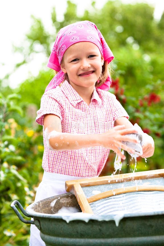 Washing girl stock photo. Image of female, girls, freshness - 10017420