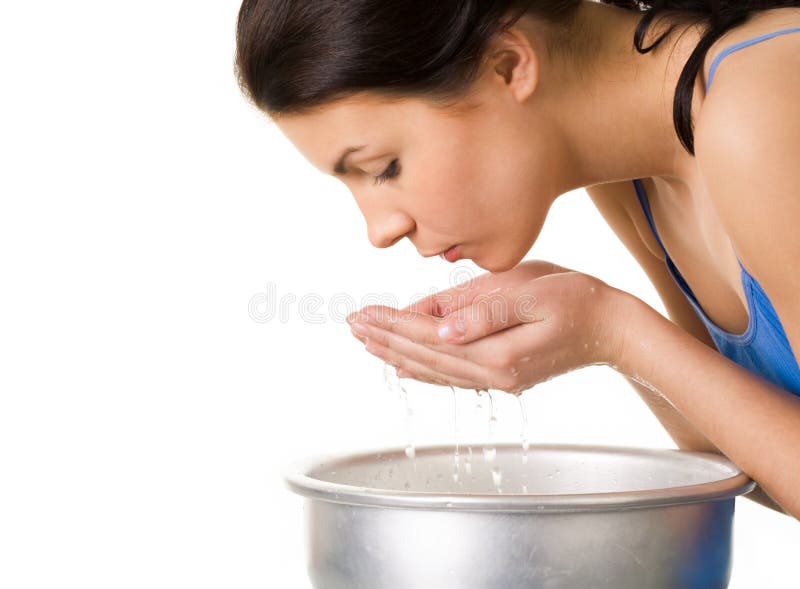 Washing girl stock photo. Image of beautiful, feminine - 10495252