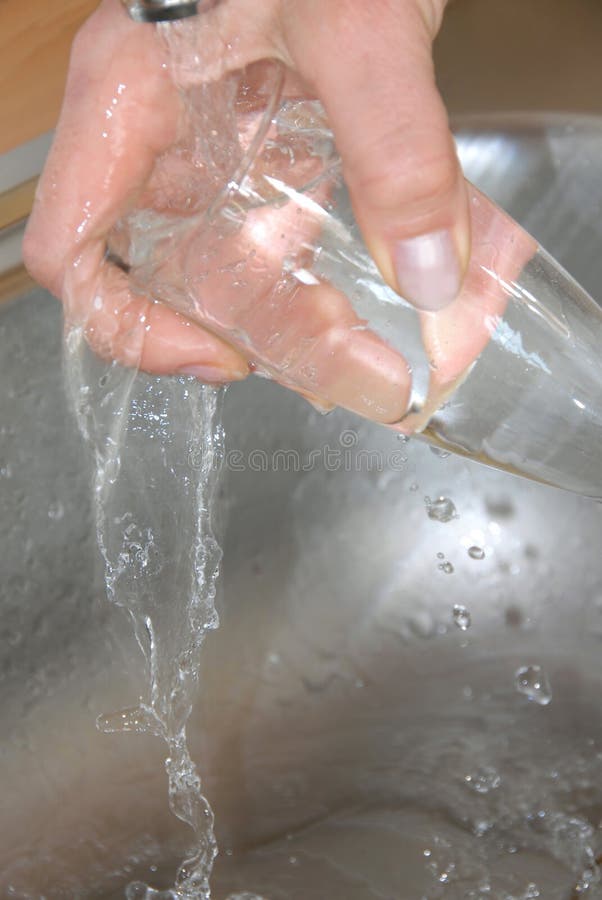 Washing glass stock image. Image of housewife, flow, nail - 8743529