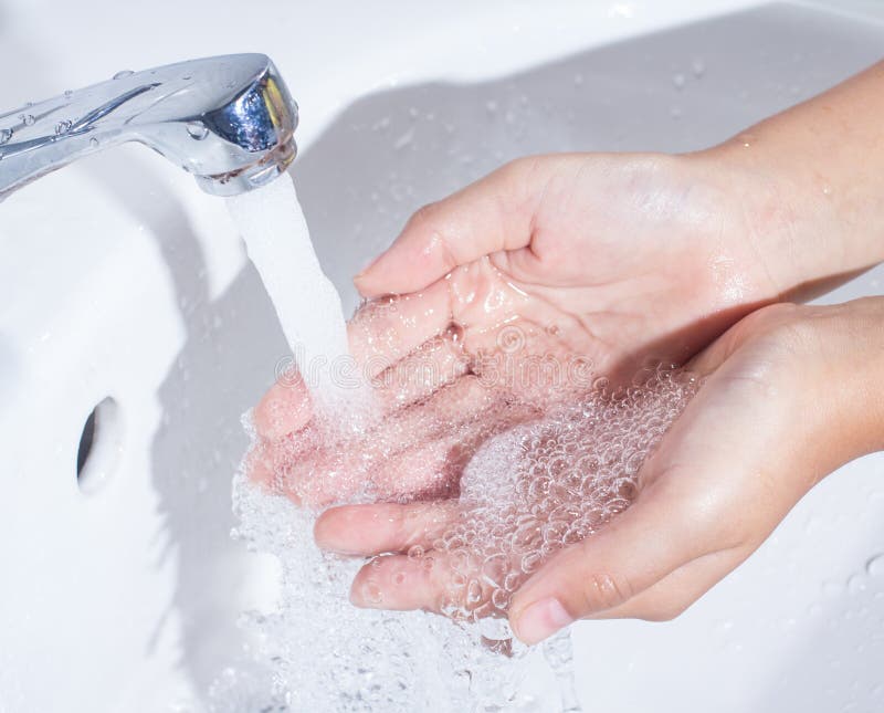Hand Washing stock image. Image of cleanse, concept, drops - 3681515