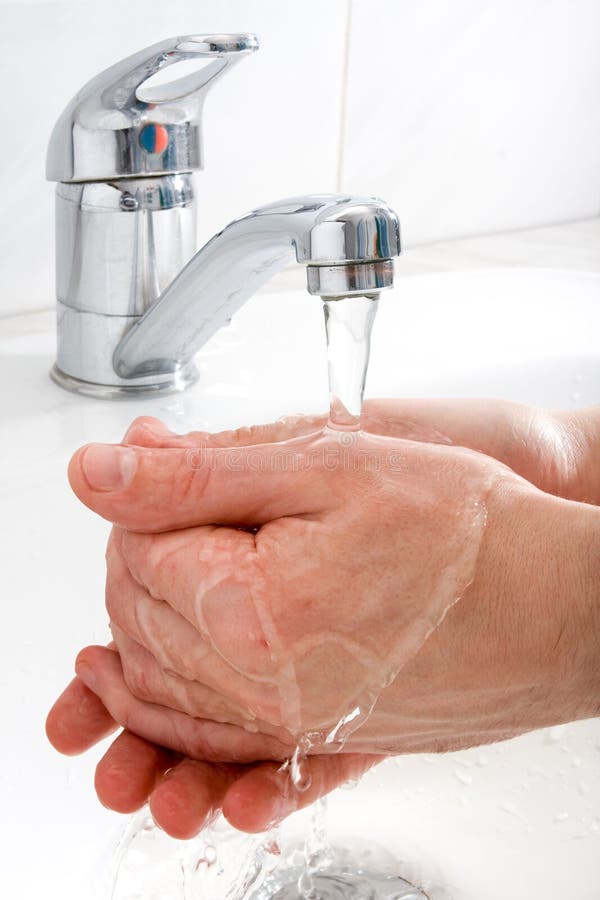 Washing hands stock image. Image of palm, skincare, pouring - 19141505