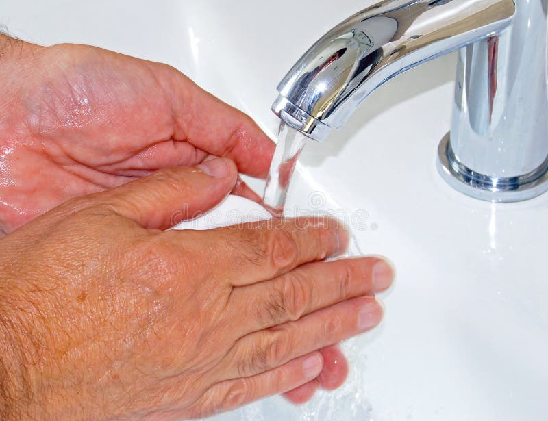 Washing hands stock image. Image of hands, water, male - 10267413