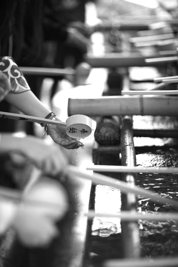 Ritual of washing hands stock image. Image of tourism - 89119785