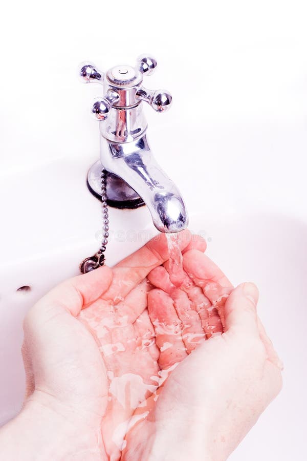 Washing hands under tap. stock image. Image of stream - 8428223