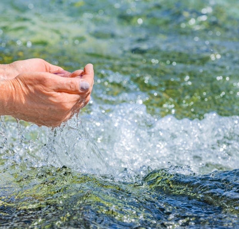 Washing Hands with Water stock photo. Image of hand - 180938288