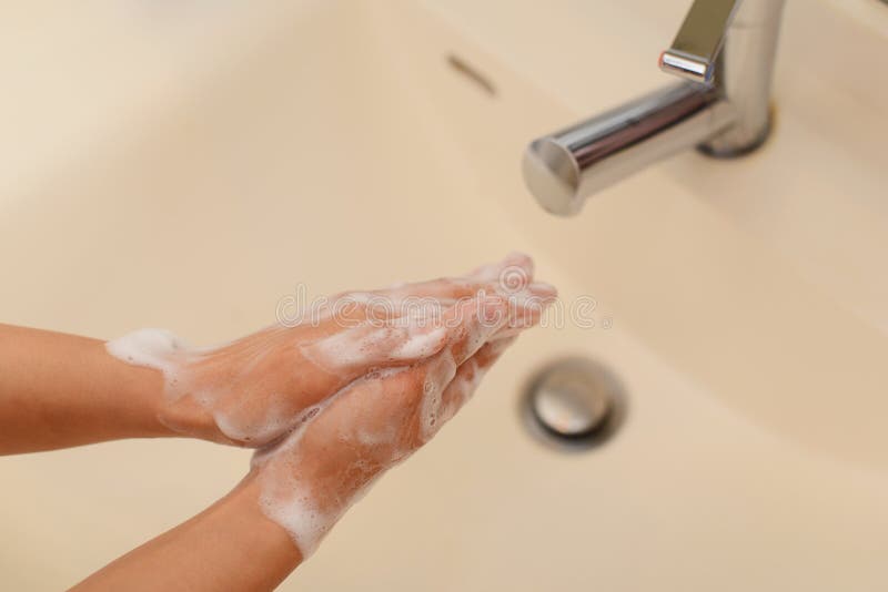 Washing Hands stock photo. Image of care, closeup, disinfect - 93394732