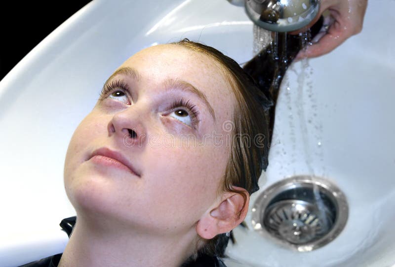 Washing of a head stock photo. Image of shower, hair - 36831666