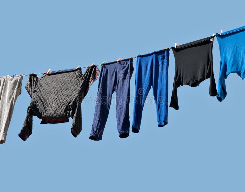 Washing - Hung Out To Dry in the Sun Stock Photo - Image of drying ...
