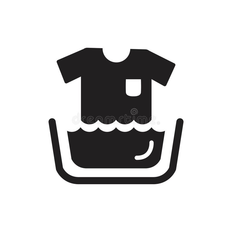 Washing Instruction Symbol. Vector Illustration Decorative Design Stock ...