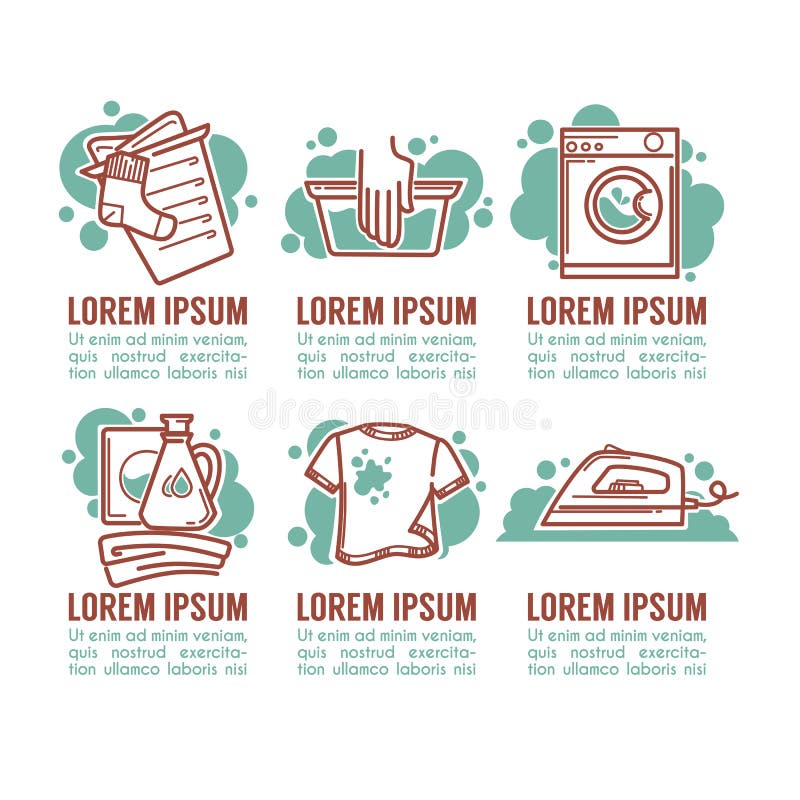 Washing line art stock vector. Illustration of equipment - 72999190