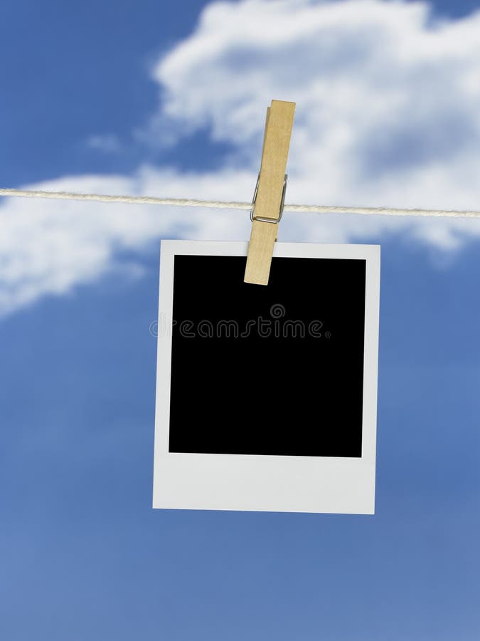 Washing Line stock photo. Image of polaroid, office, space - 47283062