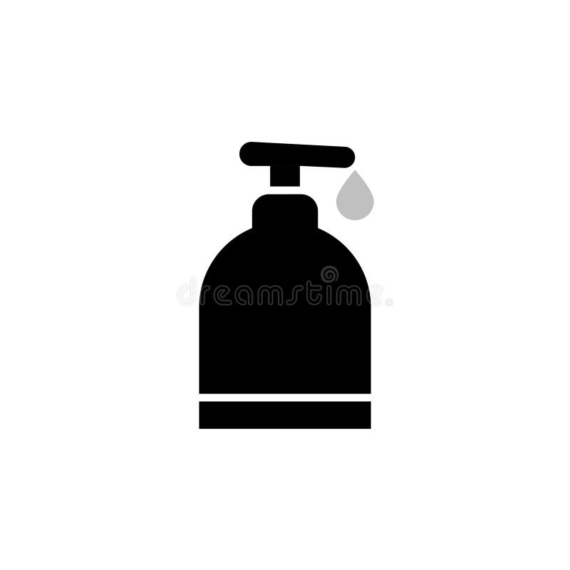 Washing liquid bottle icon stock illustration. Illustration of brand ...