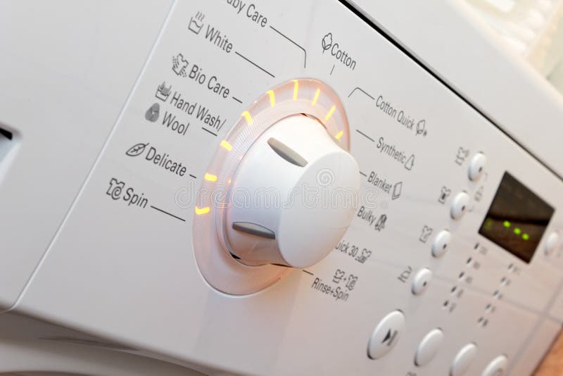 Washing Machine Control Panel Stock Image - Image of circle, machine ...