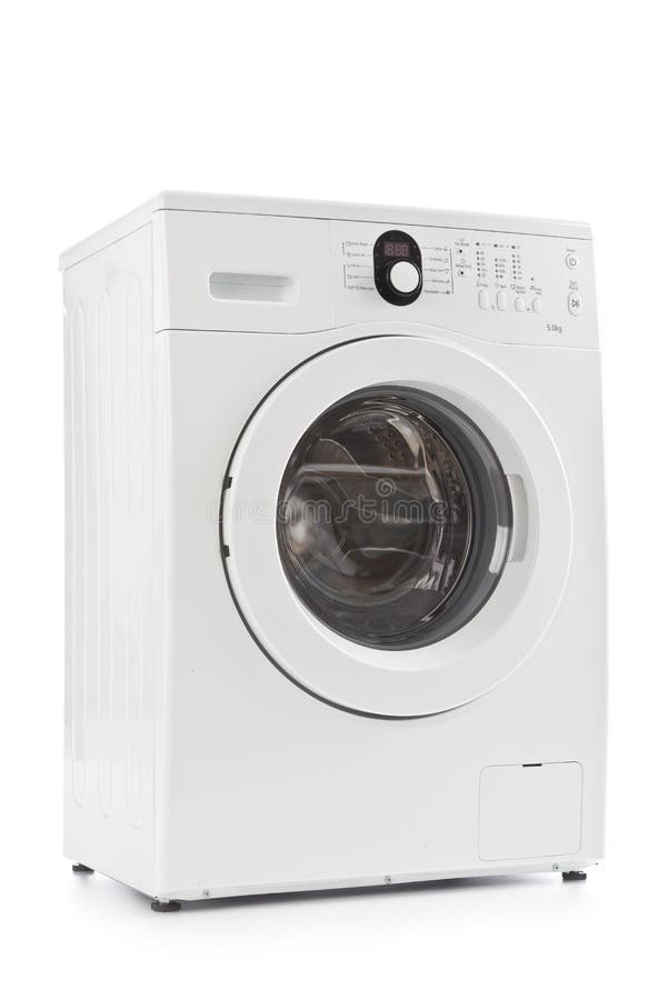 Washing Machine with Laundry Stock Photo - Image of basket, heap: 28082542