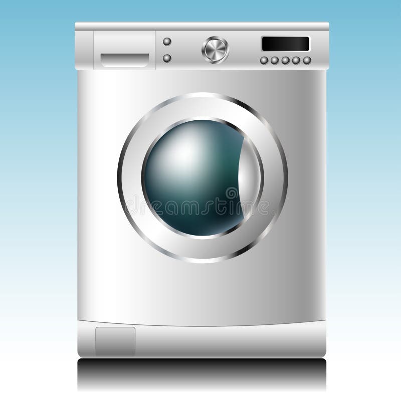 Washing machine stock vector. Illustration of laundromat - 23508138