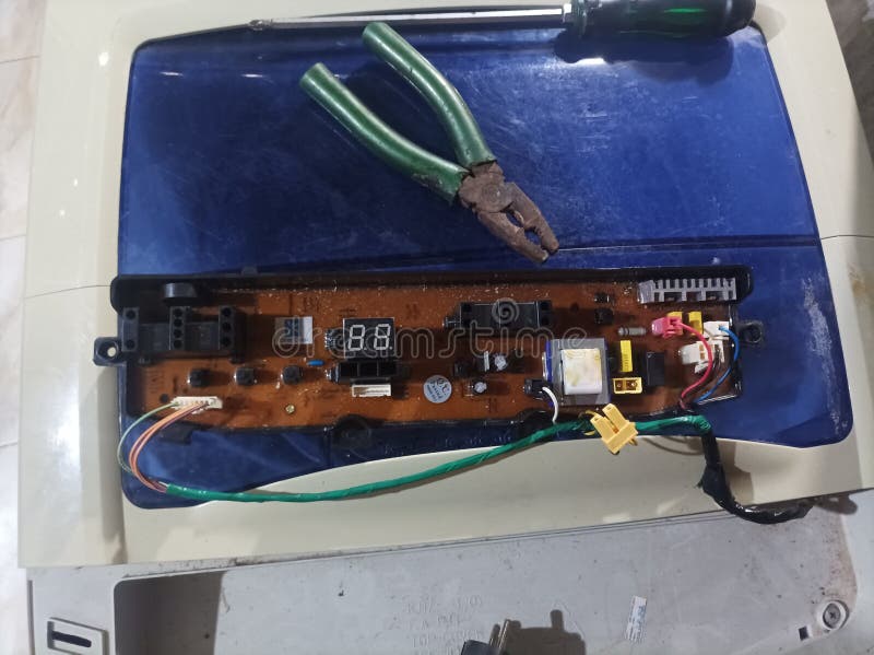 The washing machine brain editorial stock photo. Image of single ...