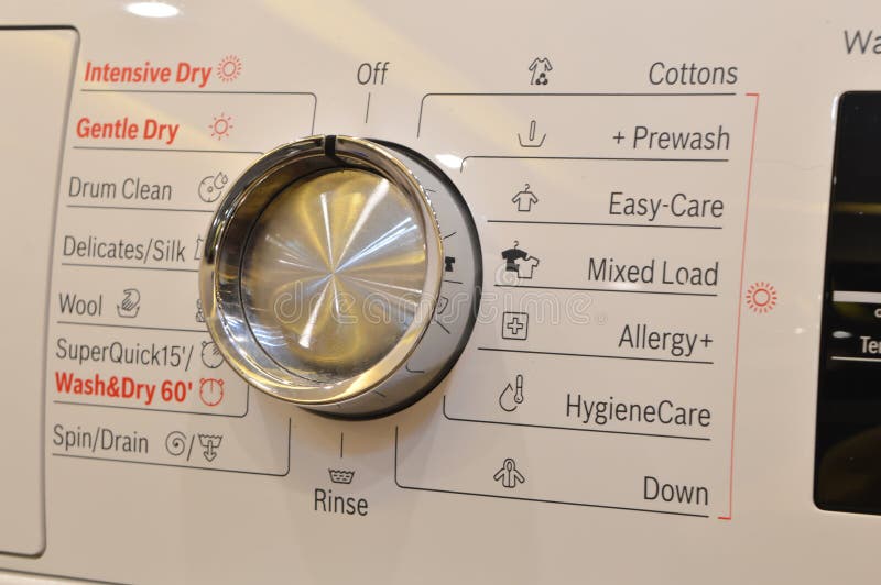 The Washing Machine Buttons are Surrounded by Various Functions ...