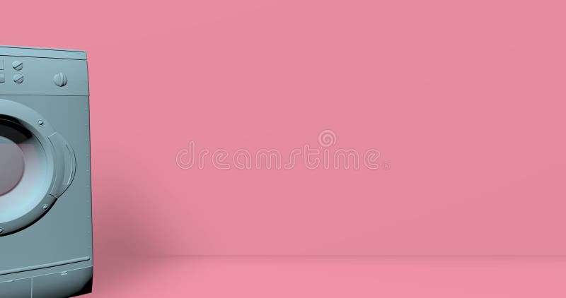 Washing Machine Clean Clothes Laundry Animation 3d Stock Video - Video ...