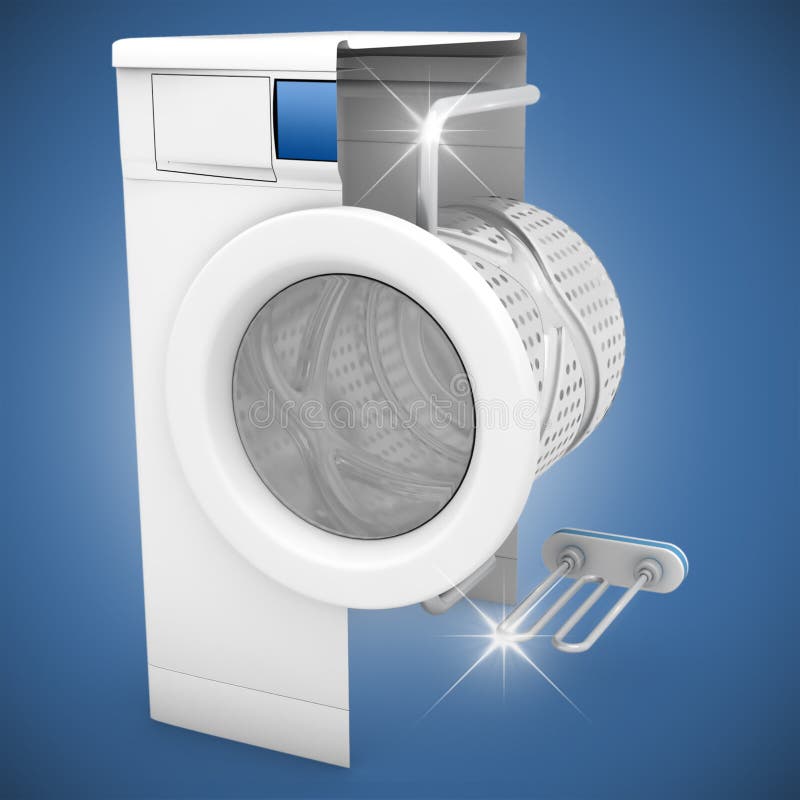 Washing machine clean stock illustration. Illustration of clean - 56122319