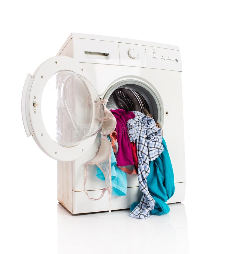 A Studio Shot of a Washing Machine Stock Photo - Image of household ...