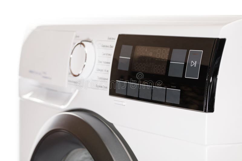 The Washing Machine - a Close Up of the Display, the Manhole and a ...