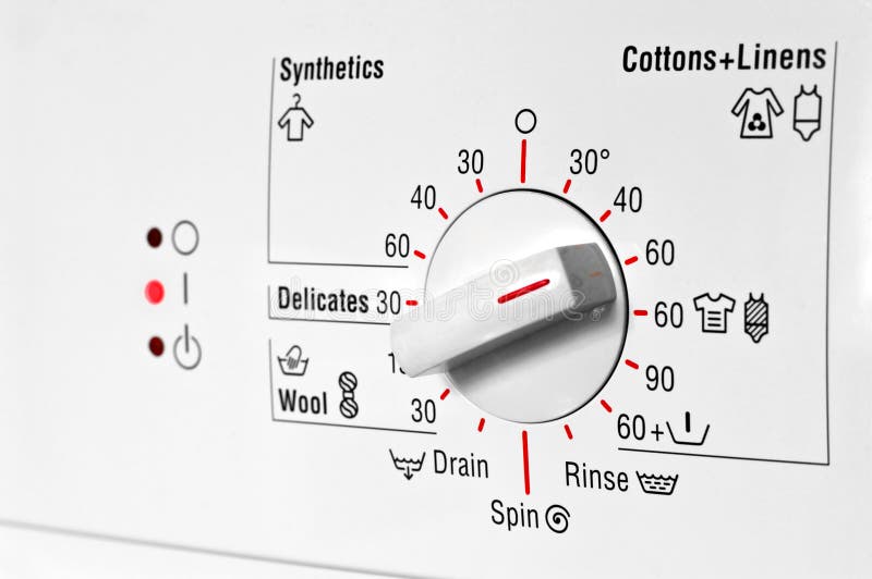Washing Machine Control Panel Stock Image - Image of circle, machine ...