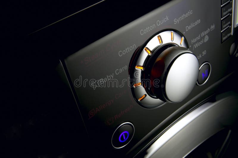 Washing Machine Control Panel Stock Image - Image of computer, digital ...