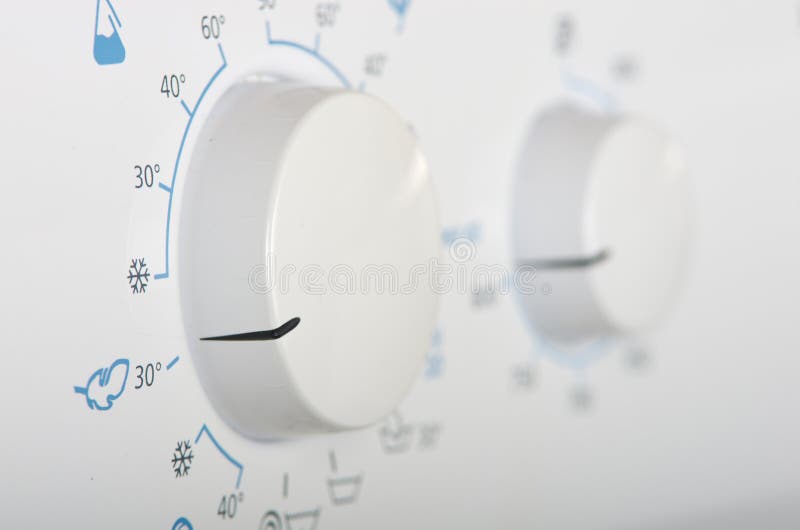 Washing Machine Control Panel Stock Image - Image of control, dial ...