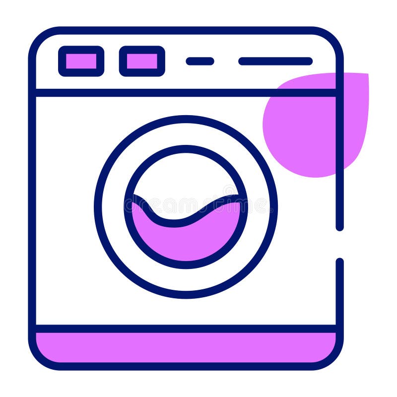 Washing Machine Design of Houseware Vector Icon Stock Vector ...