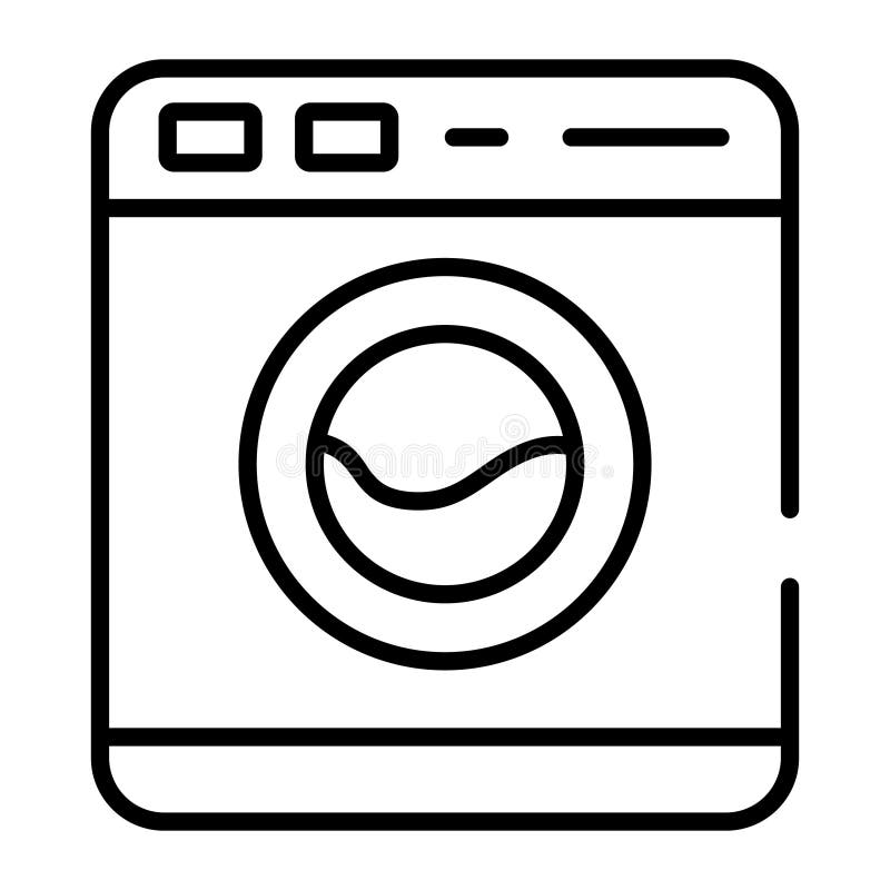 Washing Machine Design of Houseware Vector Icon Stock Vector ...