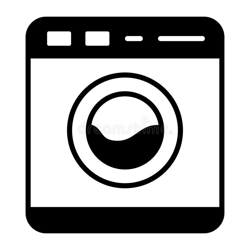 Washing Machine Design of Houseware Vector Icon Stock Vector ...